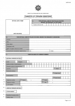 Download Firearm Ownership Transfer SAPS 534 Form - FormFactory