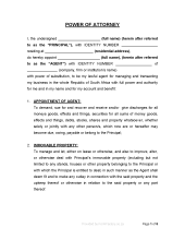 Download Special Power of Attorney Form - FormFactory